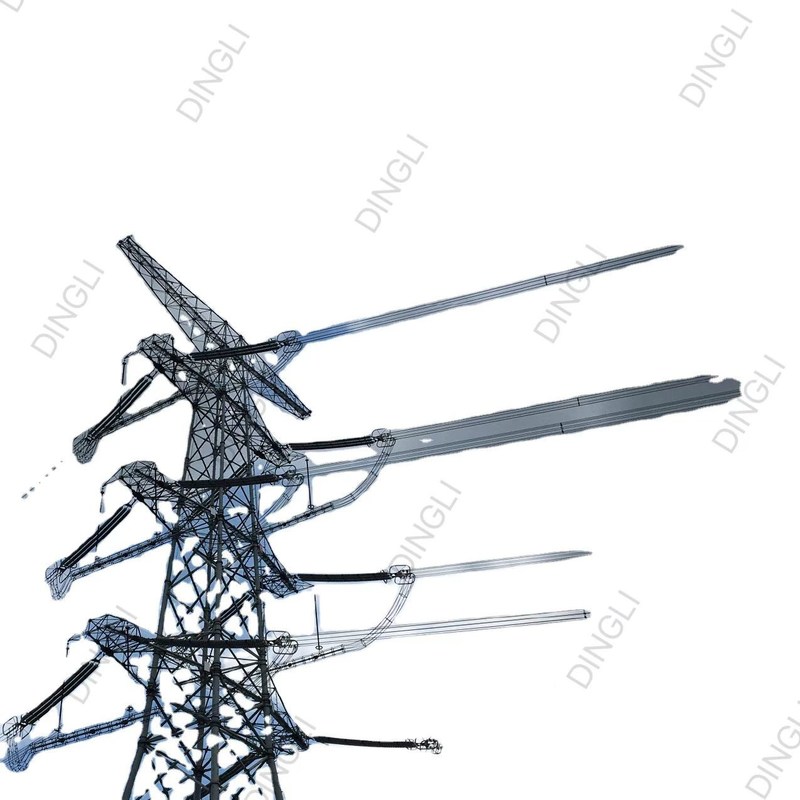 110kV Angle Lattice Steel Iron Tower Flange Slip Joint Base Plates Tower