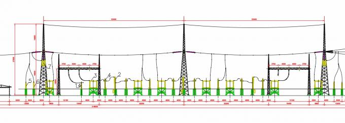 Transmission Line Steel Tubular Tower Clear Force Transmission Simple ...
