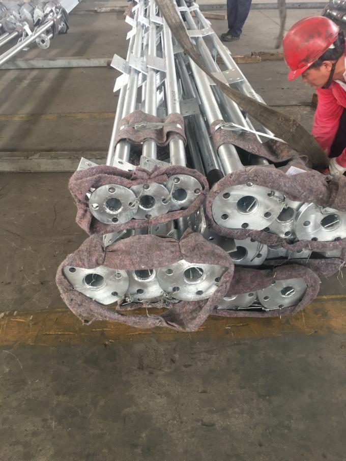 Galvanised steel mast Galvanized 25m lattice tower tubular telecom tower