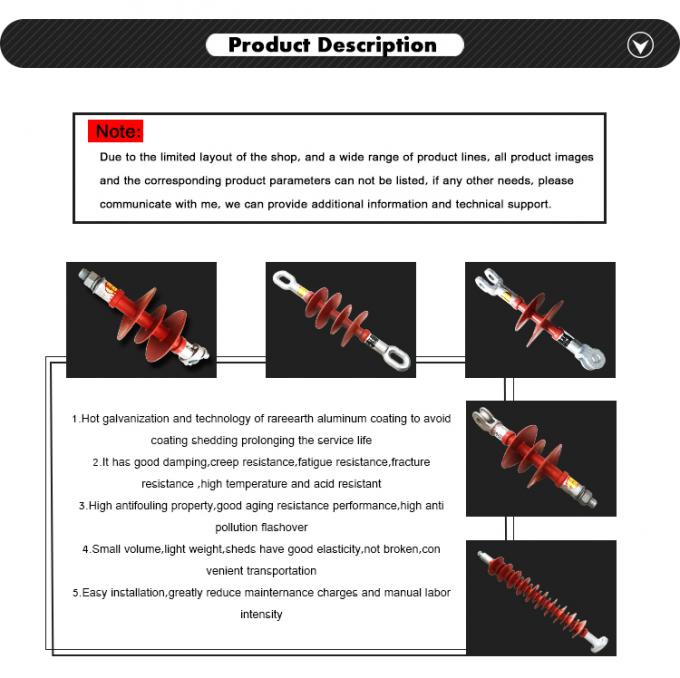 FZS Series Rod Post Composite Polymer Insulators HV Insulators Aging ...