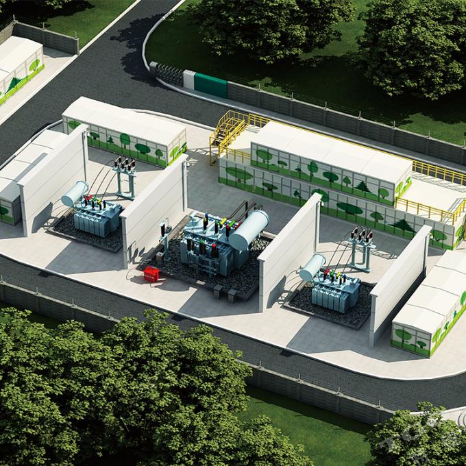 Copper Prefabricated Substation Electrical Substation Box IEC 60076 ...