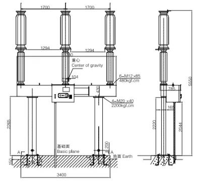 132kv Gas Insulated Circuit Breaker High Voltage Vacuum Circuit Breaker