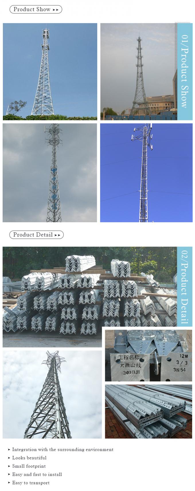 Three Tube Utility Service 138 Kv Telescopic Antenna Mast