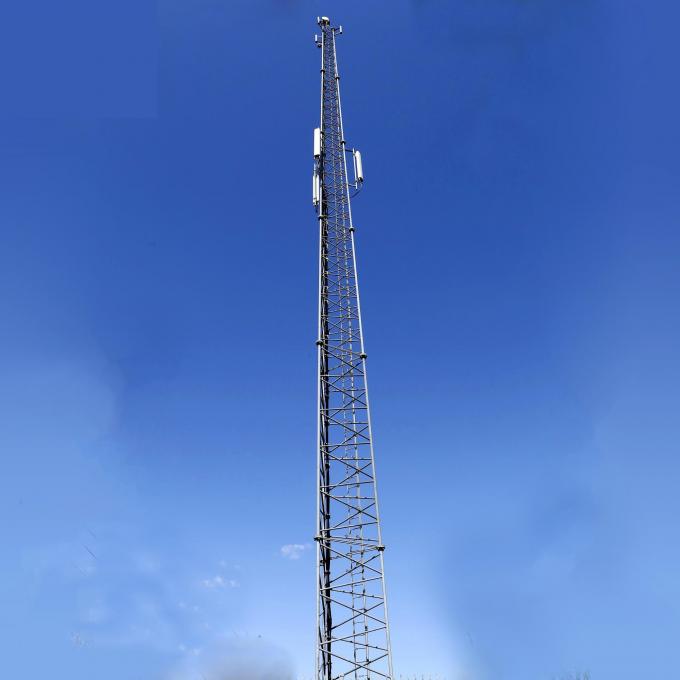 Customized 60m 3 Leg Self Supporting Tower Telecom Steel Lattice Tower