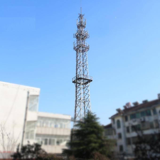 Customized 60m 3 Leg Self Supporting Tower Telecom Steel Lattice Tower
