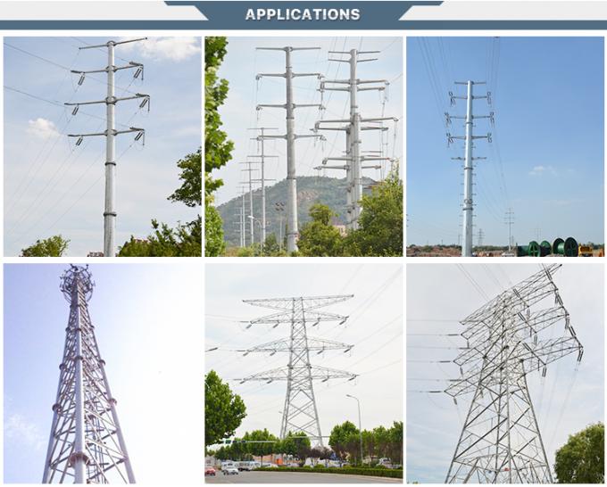 33kv 130kv 500kv Lattice Steel Towers Power Transmission Line