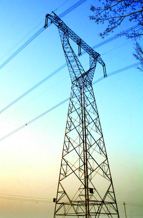 Hot Dip Galvanization Angular Lattice Steel Towers Electric ...