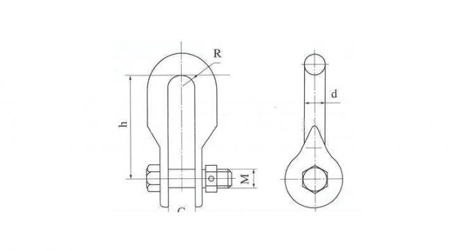 Galvanized Transmission Line Fittings Electricity Grid Line Hardware