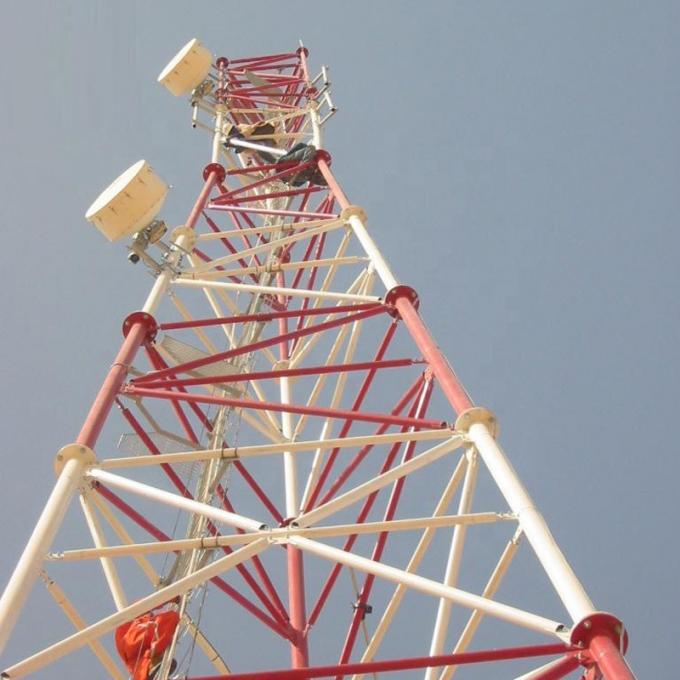 30 Meter Mobile Telecommunication Lattice Steel Tower Q235 Q345 Matieral