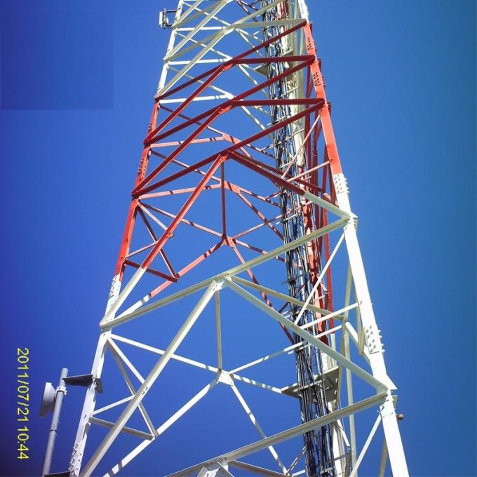 30 Meter Mobile Telecommunication Lattice Steel Tower Q235 Q345 Matieral