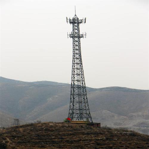 Telecommunication Communication Angular Steel Self Supporting Lattice Tower