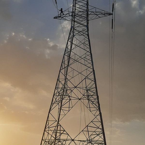 Single Circuit Telecom Tower Hot Rolling Steel Reinforcment Welded Pipe