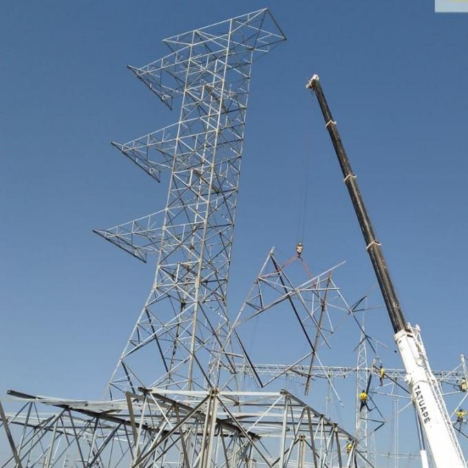 Single Circuit Telecom Tower Hot Rolling Steel Reinforcment Welded Pipe