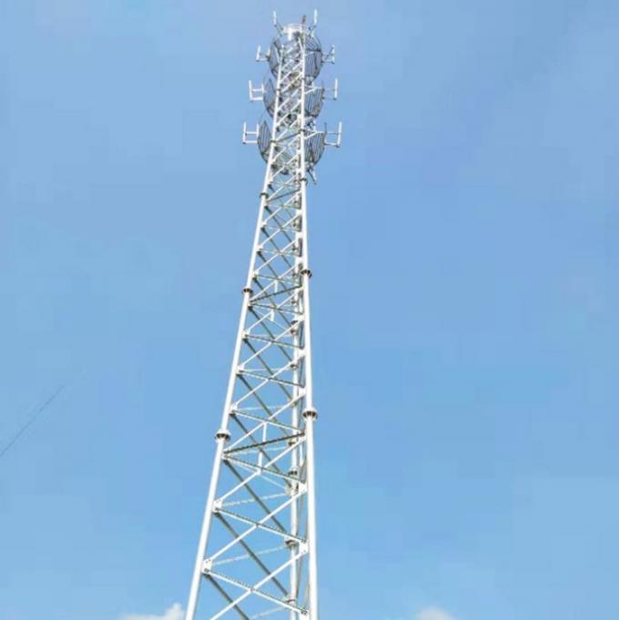 Diversified Tubular Steel Antenna Tower For Telecommunication