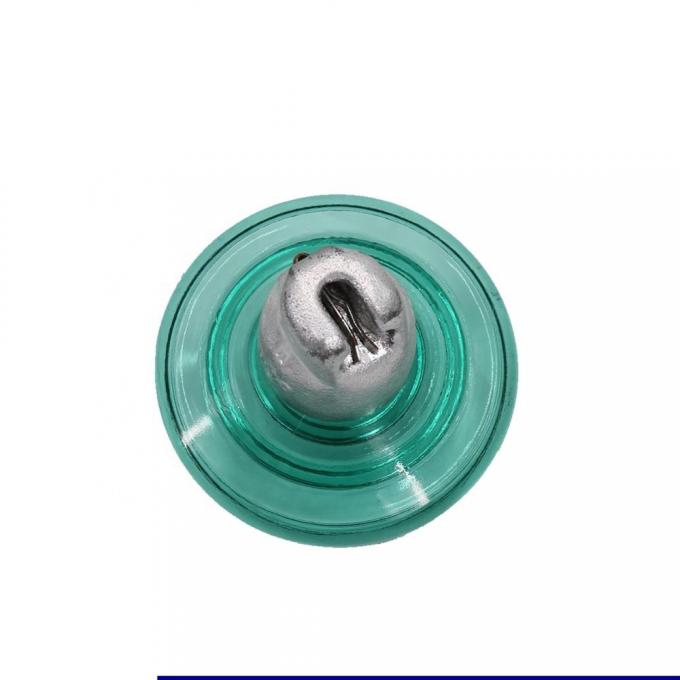 130kV 40KN Tensile Electric Glass Insulators With 16mm Socket Coupling