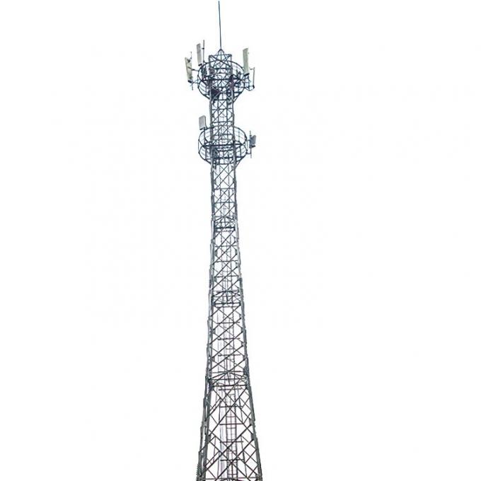 3 Leg Triangular Lattice Tower Free Standing Cell Galvanized Steel ...