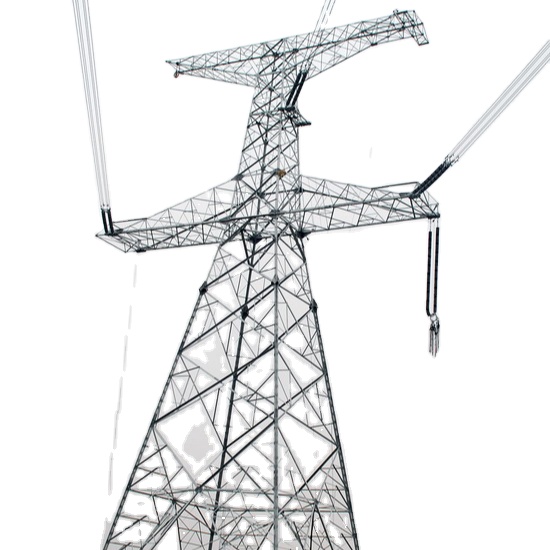 110kV Angle Steel Iron Lattice Tower Flange Slip Joint Base Plates Tower