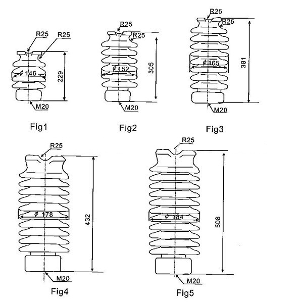 11kV Porcelain Ceramic Substation Post Insulator High Voltage
