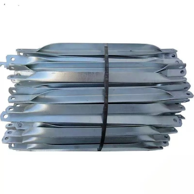 Hot Dip Galvanized Steel Cross Arm Fittings Angle Iron For Overhead ...