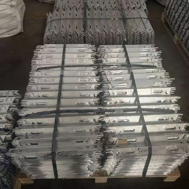 Hot Dip Galvanized Steel Cross Arm Fittings Angle Iron For Overhead ...
